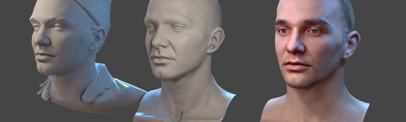 Facial Anatomy and Cleanup 3D Scan || FuryLion School